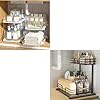 Amazon.com: Delamu 2 Sets of 2-Tier Multi-Purpose Bathroom Under Sink ...