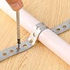Hariendny Metal Strap Galvanized Metal Pipe Strap Bendable Metal Strip ...