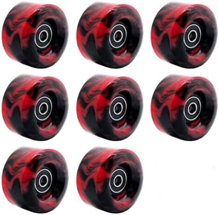 Amazon.com: Yidome 8 Piece 82A 58mm x 32mm QUAD Roller Skates Wheels ...