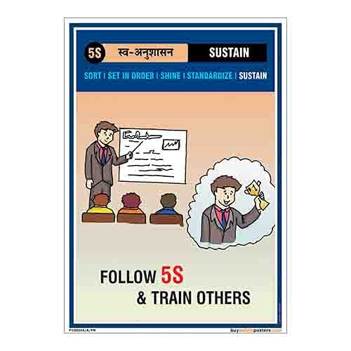 buysafetyposters.com - 5S Sustain Poster In English Eco Vinyl Sticker ...