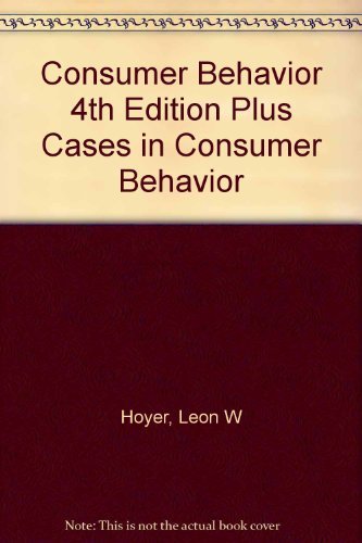Consumer Behavior: Hoyer, Wayne D.: 9780618805372: Amazon.com: Books