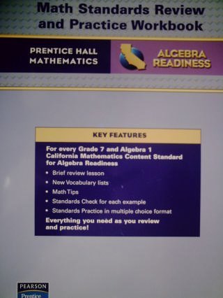 CALIFORNIA Math Standards Review and Practice Workbook (ALGEBRA ...