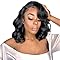 Amazon.com : EMOBANA Bob Wig Human Hair 13x6 Lace Front Wigs 14 Inch Loose Body Wave HD Lace ...