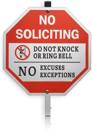 Amazon.com: No Soliciting Sign, Funny Decor for House Door Office ...