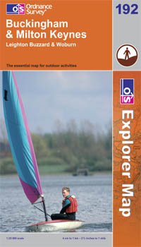 Buckingham & Milton Keynes OS Explorer Map 192: Amazon.co.uk: Ordnance ...