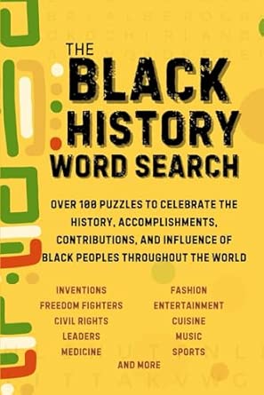The Black History Word Search Puzzle Book: Over 100 Puzzles to ...