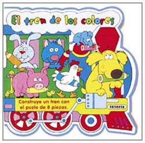 Amazon.com: El tren de los colores con puzle de 8 piezas (El tren de ...