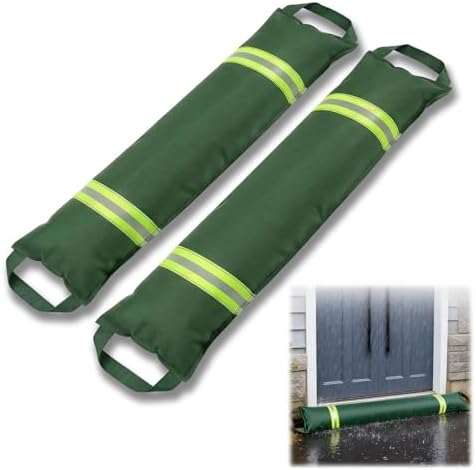 2 Pack Quick Water Activated Flood Barriers, 3FT Sandless Sandbags for ...