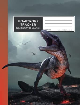 Homework Organizer: T-Rex: Undated Homework Log to Help Grade School ...