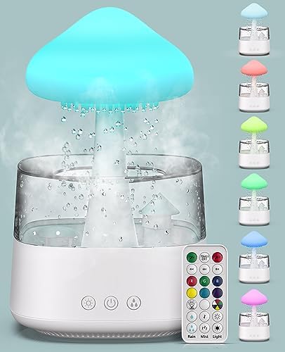 Amazon.com: RaindropRelaxation - Mushroom Rain Humidifier – Water Drip ...