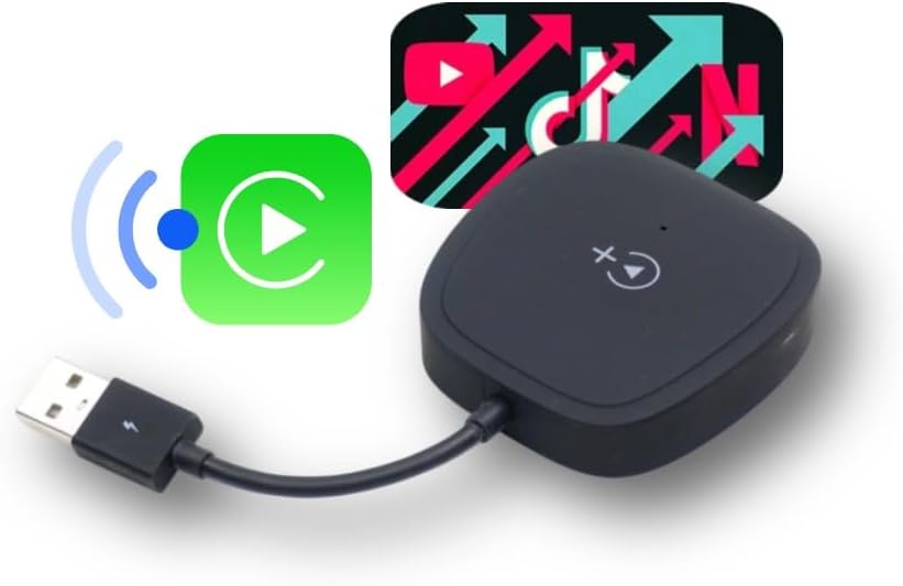 Amazon.com: Wireless Carplay Adapter Built in YouTube Netflix, Carplay ...
