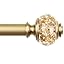 KAMANINA Luxury Gold Curtain Poles for Windows 80 to 148 cm, 22 mm ...
