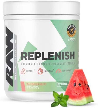Amazon.com: RAW Replenish, Premium Electrolytes Powder Recovery Formula ...