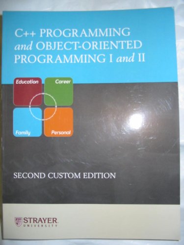 C++ Programming and Object-Oriented Programming I and II with CD-ROM ...