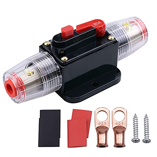 Snapklik.com : 80 Amps Circuit Breaker Car Stereo Switch Inline Fuse ...