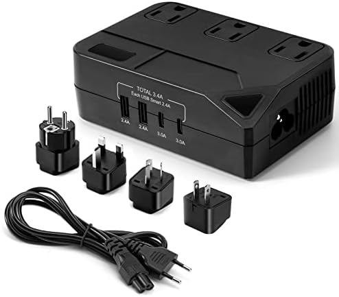Amazon.com: 220v to 110v Converter 250W Step Down Transformer Travel ...