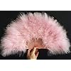 Amazon.com: Happy Feather Handheld Marabou Feather Fan, 1920s Vintage ...