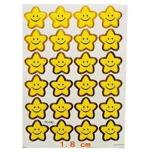 240 Emoji Smile Star Stickers Kids Teacher Labels Reward Craft ...