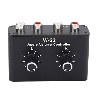 3.5mm Audio Switcher, Independent Stereo Adjustment, Left-Right Channel ...