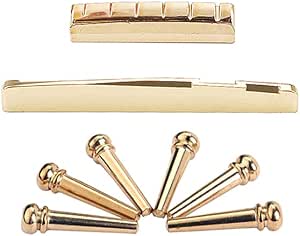 Amazon.com: Ogdni Acoustic Guitar Bridge Pins, Brass Guitar Bridge ...