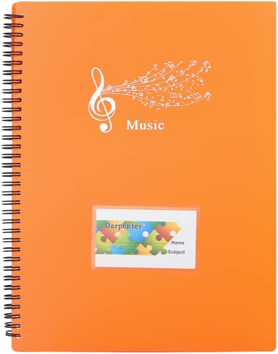 Amazon.com: 9" X 12" Sheet Music Folder 60 Pages Sheet Music Binder ...