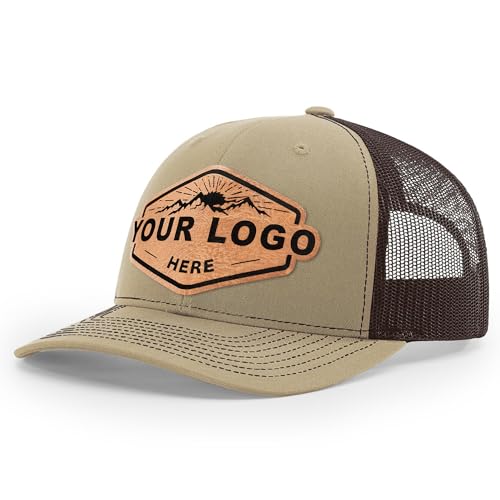 Amazon.com: 6 Pack Custom 112 trucker hat, Personalized Leather Patch ...