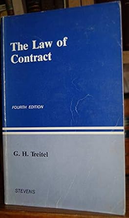 The law of contract: Treitel, G. H: 9780420441706: Amazon.com: Books