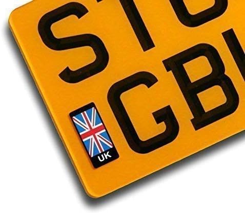 UK Motorbike Number Plate - Vinyl Stickers - Union Jack - NO EU Flag ...