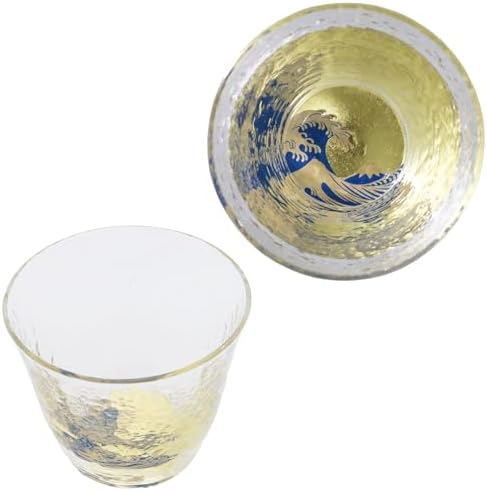 Amazon.com | Kasyou Studio The Great Wave off Kanagawa Crystal Glass ...