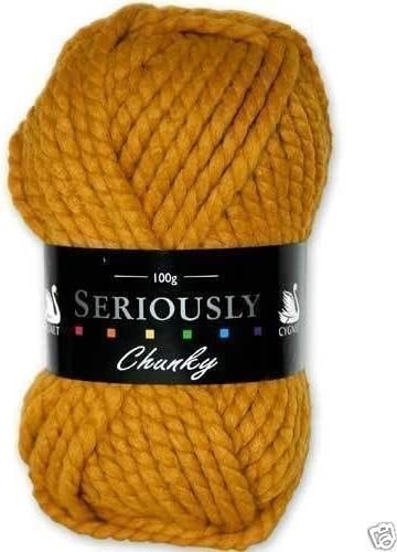 Cygnet Seriously Chunky Metallics Acrylic Wool Yarn 100g - 533 Platinum ...
