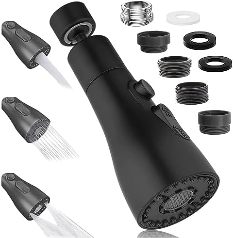 Kitchen Tap Spray Head, 360° Swivel Spout Kitchen Sink Tap with 3 ...