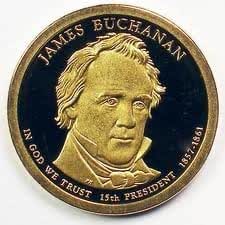 2010 S James Buchanan Presidential Dollar Proof US Coin DCAM Gem $1 at ...