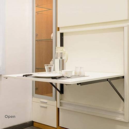 "Lampoc Heavy Duty Wall Mountable Folding Dining Table Brackets with ...