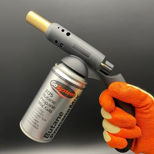 AirTech-UK Auto Start Blow Torch with 2 x Gosystem 2350 Butane Propane ...