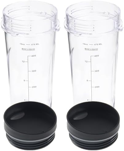 Amazon.com: 16oz Replacement Cups for Ninja NL770 BL660 QB3001SS Fit ...