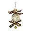Bird Chew Toys | Natural Wooden Shredder With Bell, Interactive Chewing ...