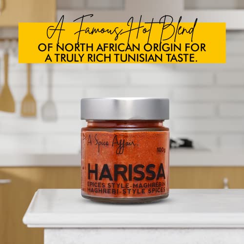 A Spice Affair’s Harissa Spice - 100 G (3.5 Oz) - Harissa Spice Blend & Seasoning, Spice Powder
