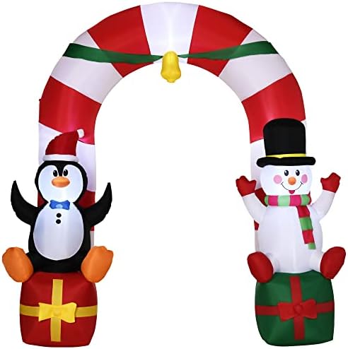Amazon.com: Outsunny 9ft Christmas Inflatables Outdoor Decorations ...