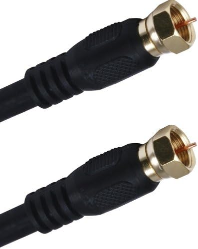 2m F-Connector Satellite Cable - Multiple Shielded F Plug Type Coaxial ...