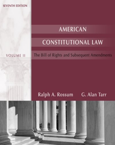Amazon.com: American Constitutional Law: The Bill of Rights And ...