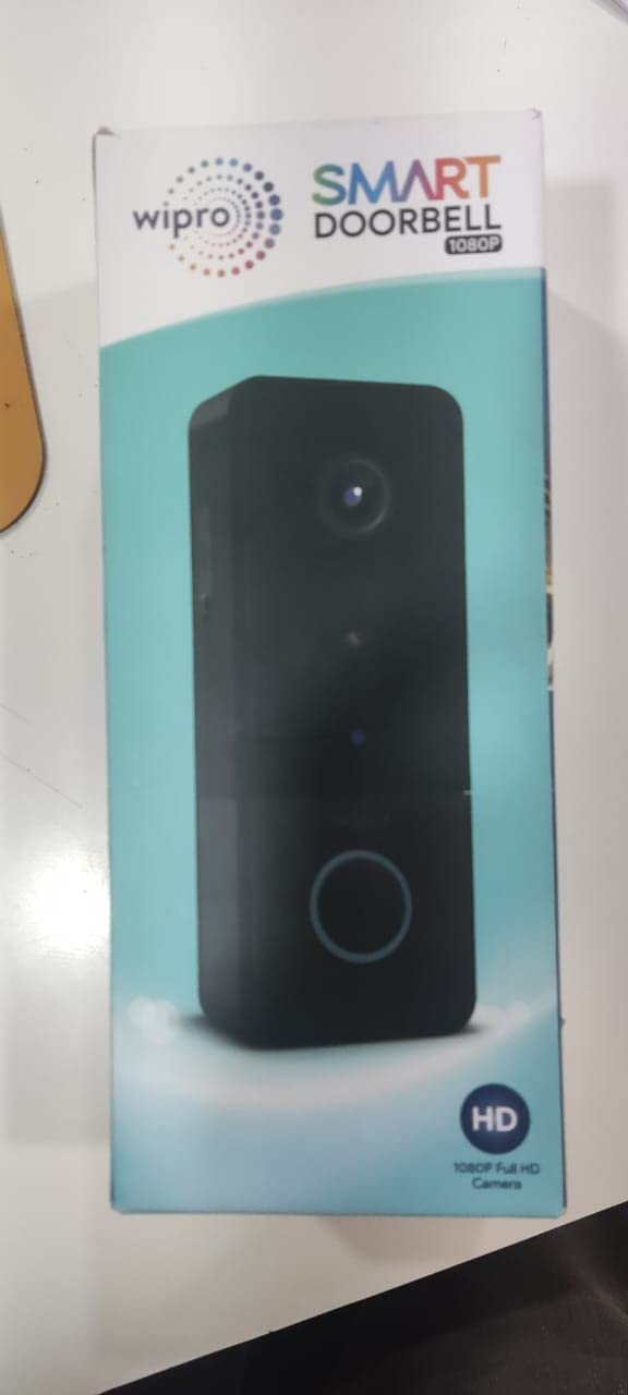 wipro Smart Wireless Doorbell | 2 MP 1080p Full HD Camera with Night ...