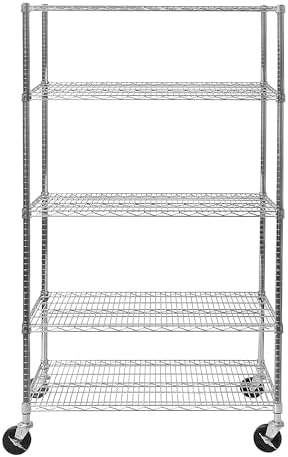 Amazon.com: Seville Classics UltraDurable Heavy Duty NSF Solid Steel ...