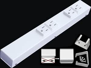 Amazon.com: 12” Hardwired Power Strip (NO Power Cord), 4 Vertical ...