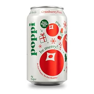 Amazon.com : POPPI Sparkling Prebiotic Soda w/Gut Health, Beverages w/Apple Cider Vinegar ...