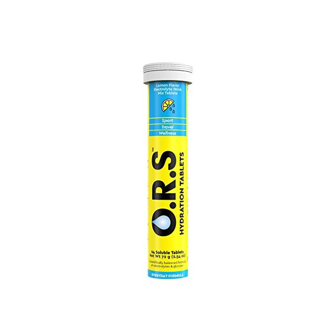 O.R.S Hydration Electrolyte Tablets, Hydration Multiplier with 60% Less ...