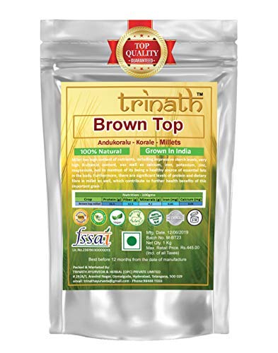 Trinath BrownTop Millet1 Kg Organic Unpolished Millet Siridhanyalu ...