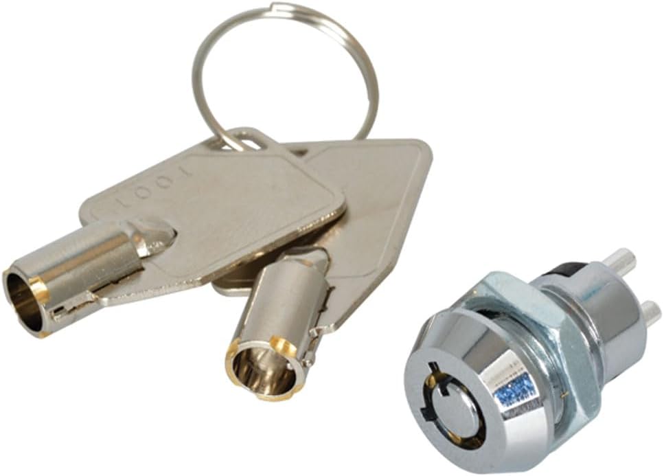 Amazon.com: Philmore 5/8" On/Off Key Switch Lock SPST Key Removable On ...