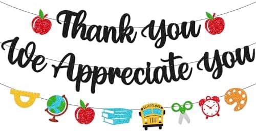 Amazon.com: Thank You Teachers and Staff Banner National Teacher ...