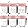 Amazon.com: LANDNEOO 6 Pack Overnight Oats Containers with Lids and Spoons, 16 oz Glass Mason ...