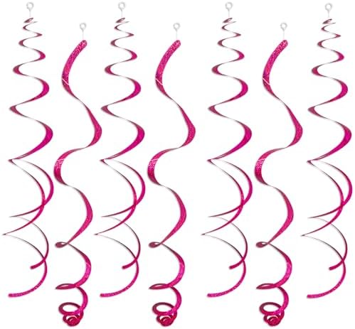 Amazon.com: ORG 36 Pcs Party Ceiling Foil Swirl Decorations Hanging ...